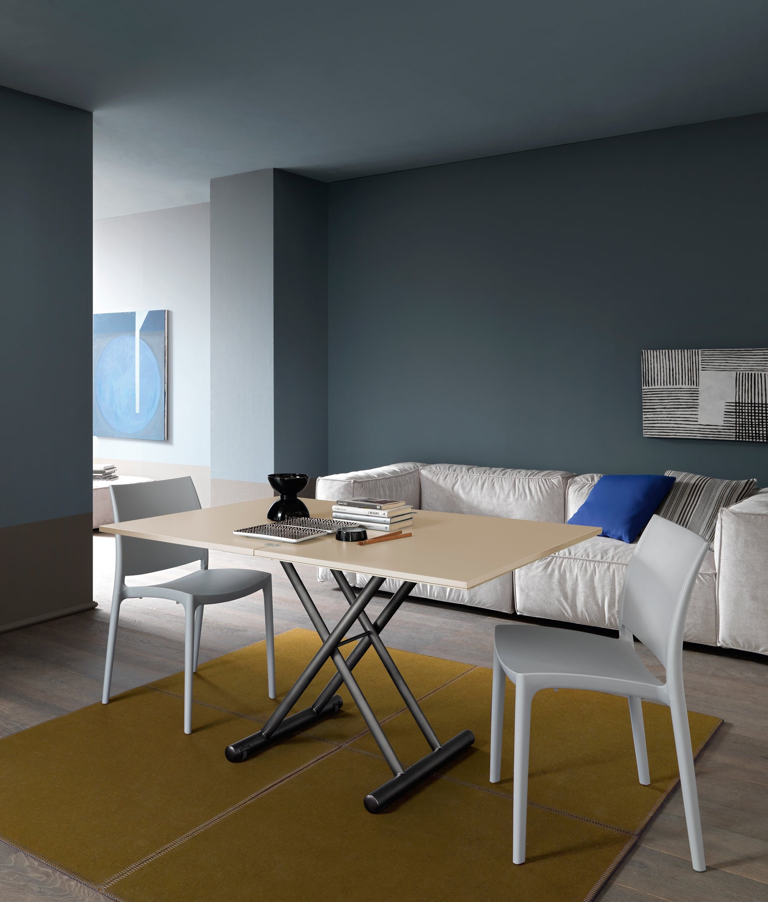 Doppio Converting Coffee-to-Dining Table | Seats 4-6