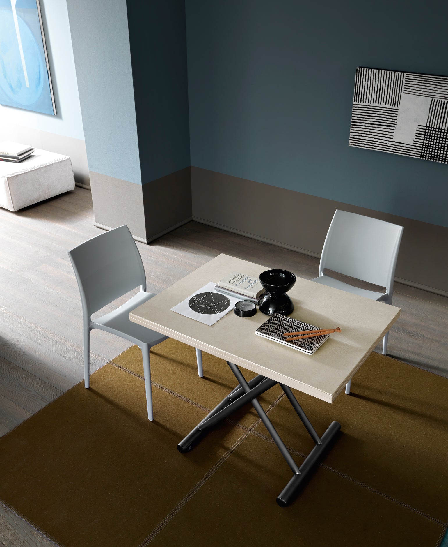 Doppio Converting Coffee-to-Dining Table | Seats 4-6