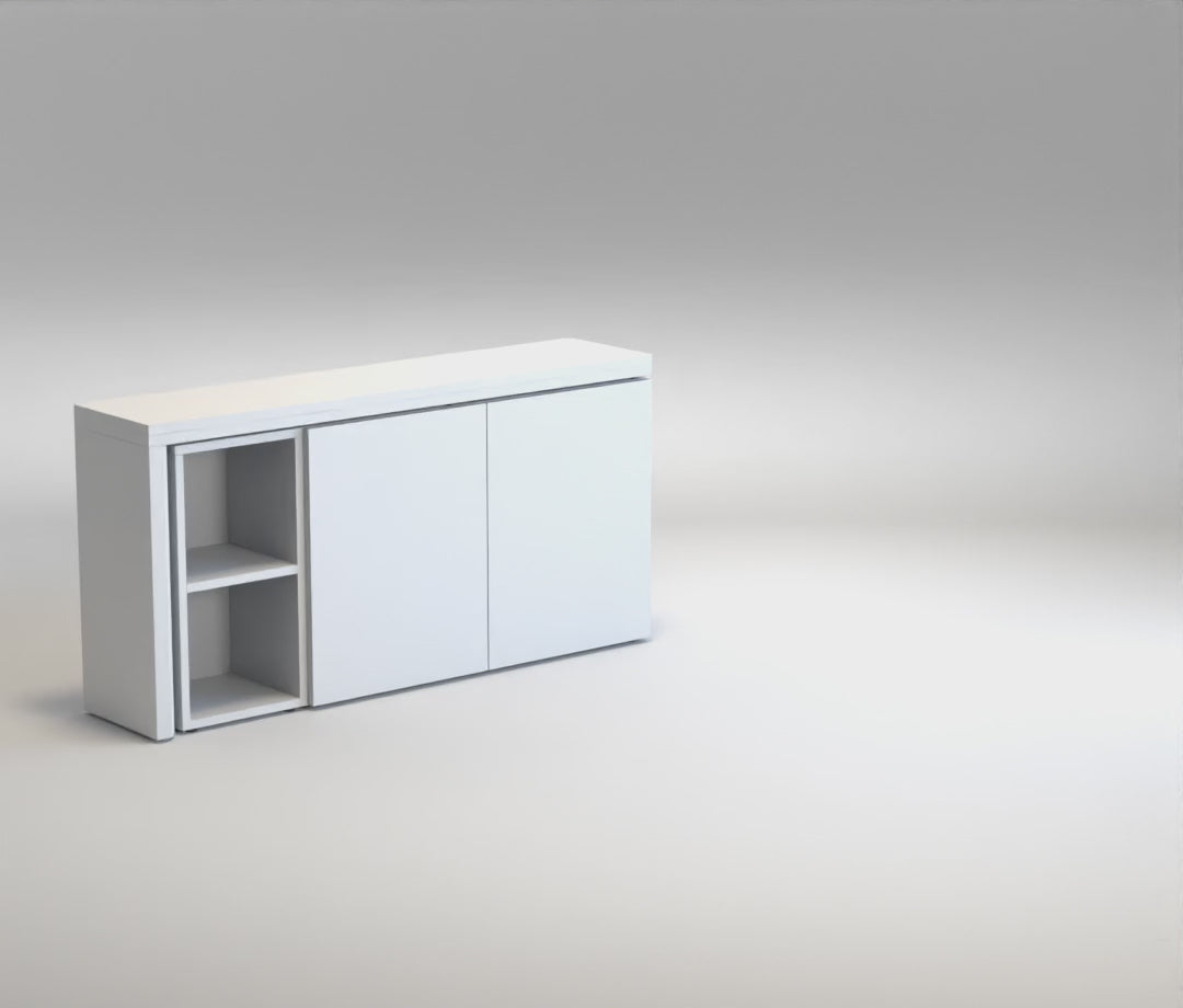 Giro Transforming Console Table with Shelving Options