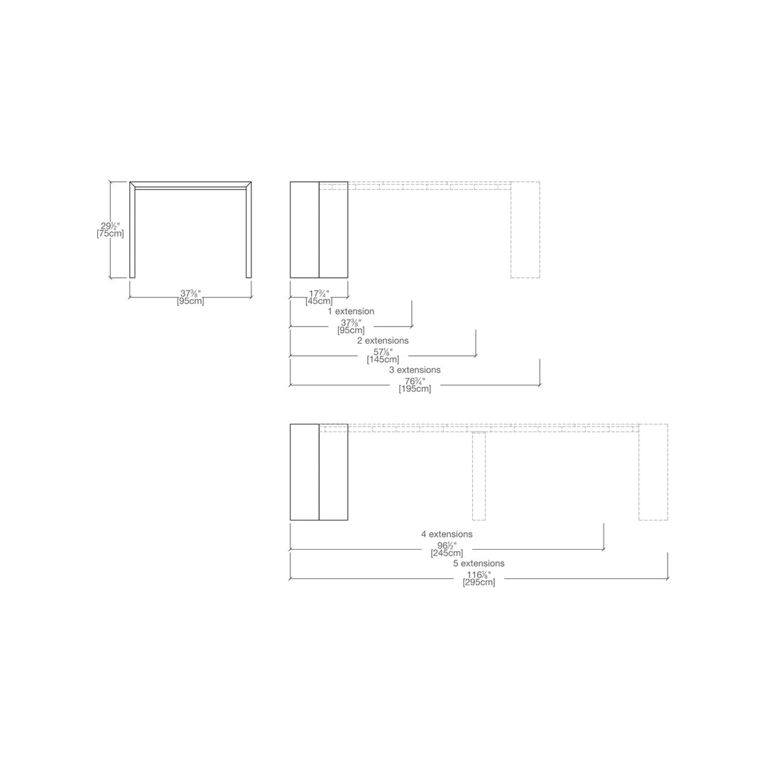 Goliath Expandable Console Table | Seats 12 When Extended