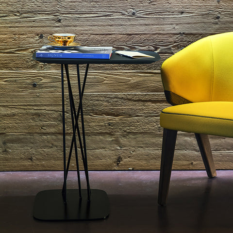 Mika Round Side Table | Oak or Fenix Finish Options