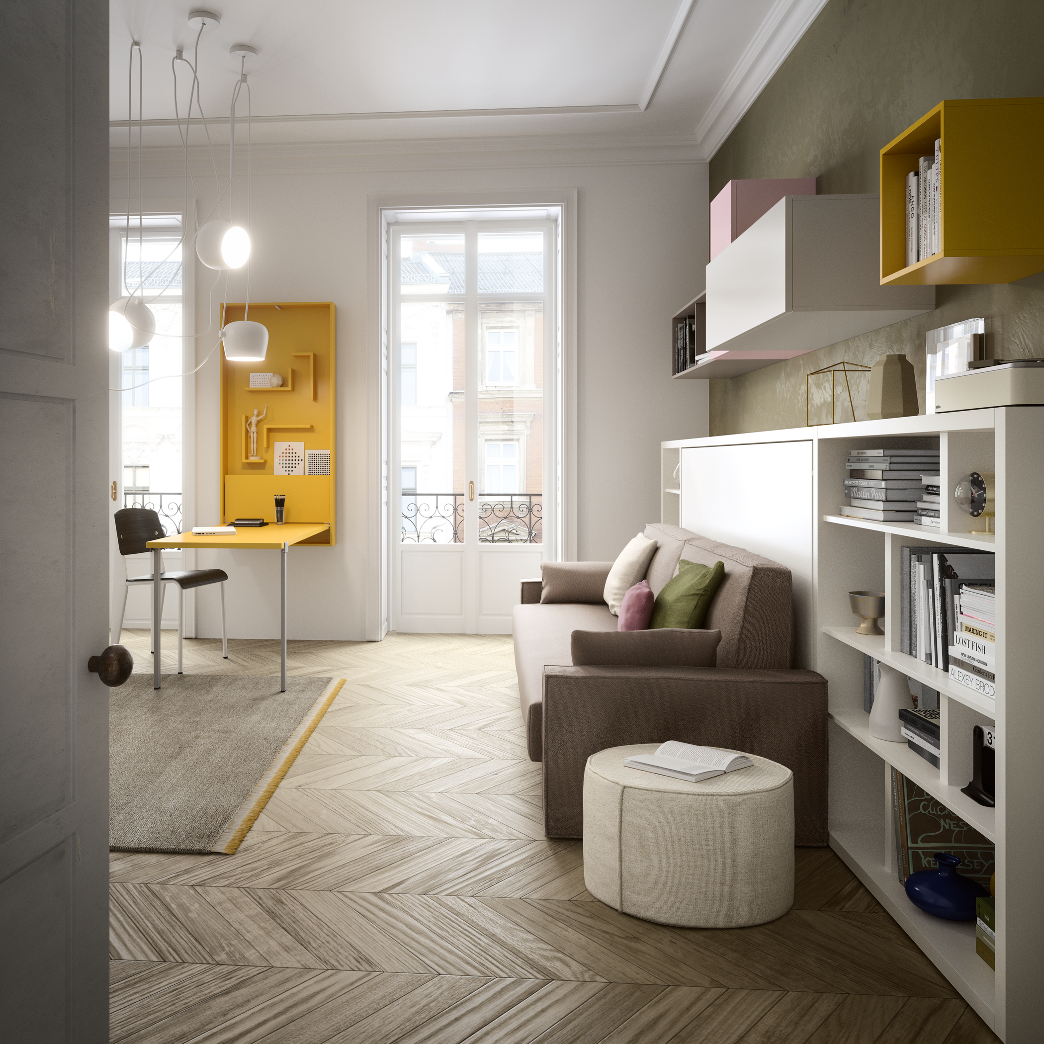 Bookcases for Kali Wall Beds | Resource Furniture